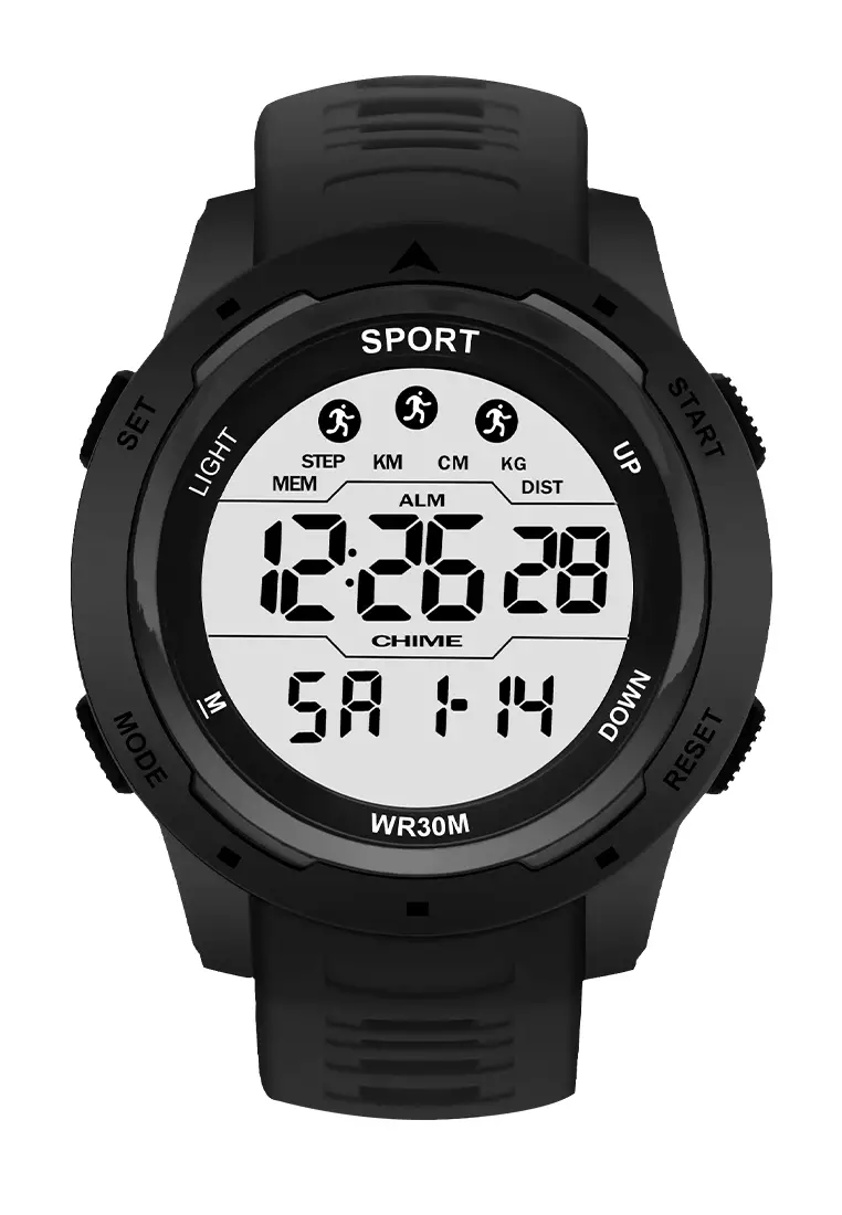 Jual Sunlifex Jam Tangan Pria Digital Olahraga Mode Tali Silikon Alarm ...