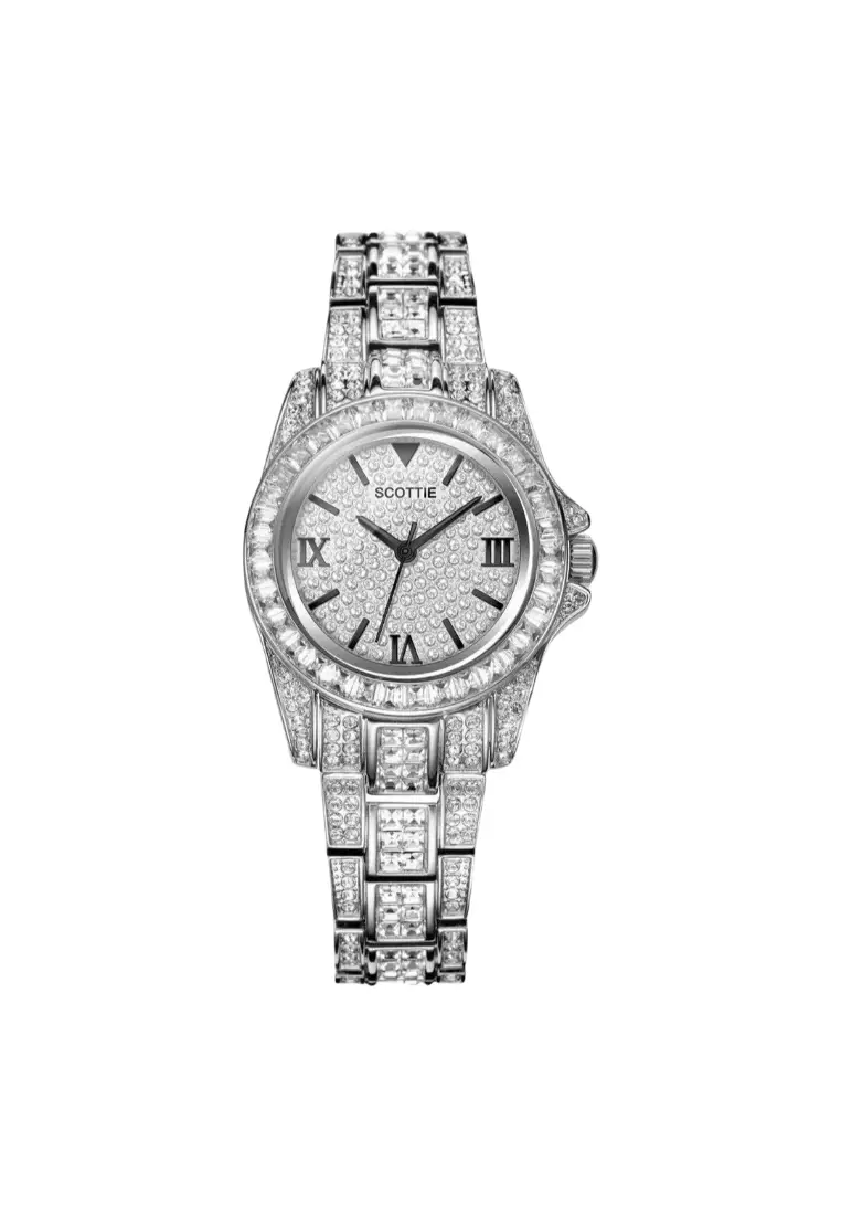Buy OPCHIC Middle Eastern Style Full Diamond Waterproof Women's Watch ...
