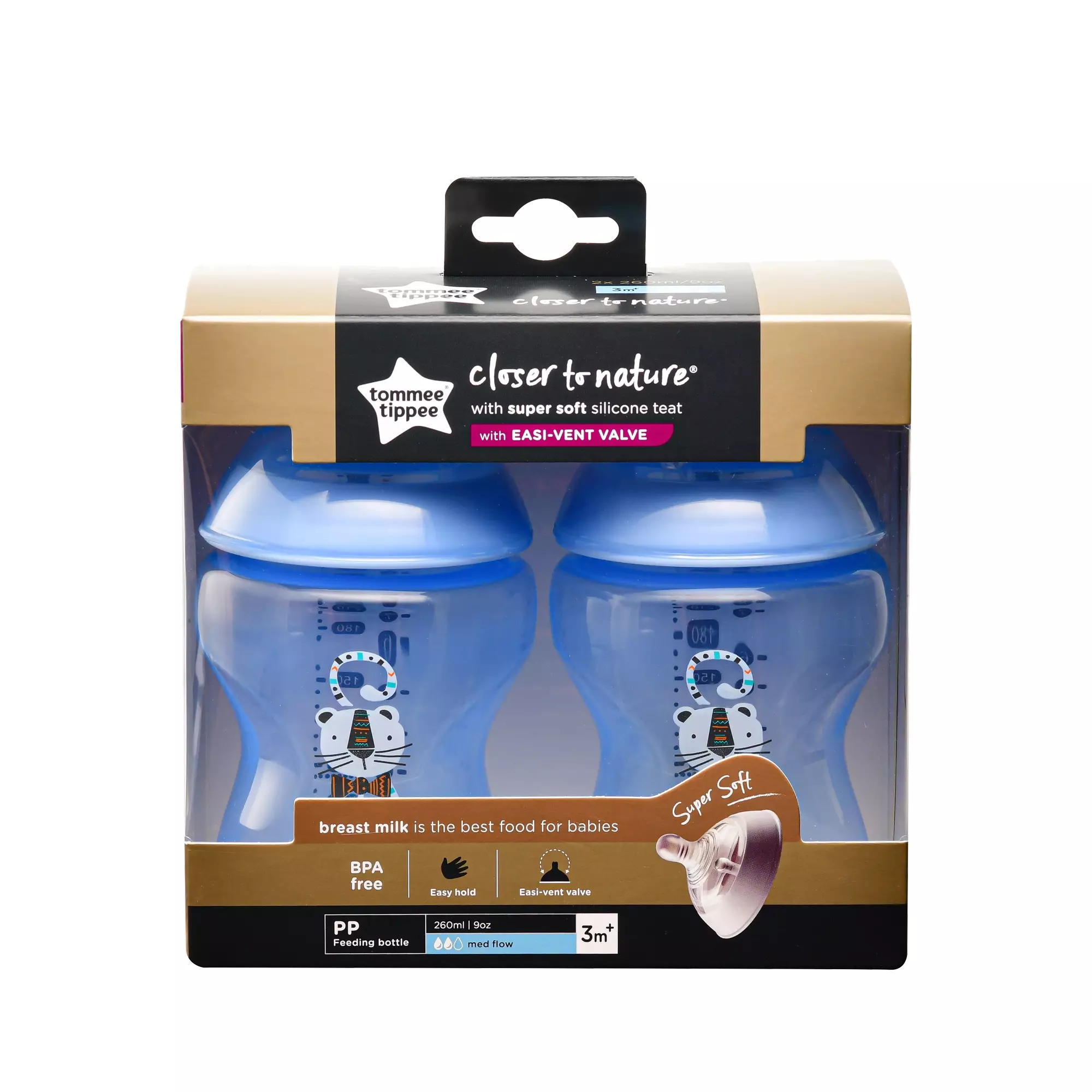 Jual Mothercare Tommee Tippee PP Feeding Tint Bottle 260m Blue 2Pk - Botol Minum Bayi Original ...