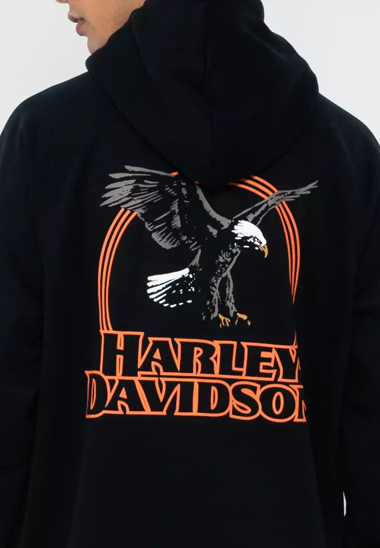 Jual Harley-Davidson Harley-Davidson Rising Eagle Hoodie Original 2024 | ZALORA Indonesia
