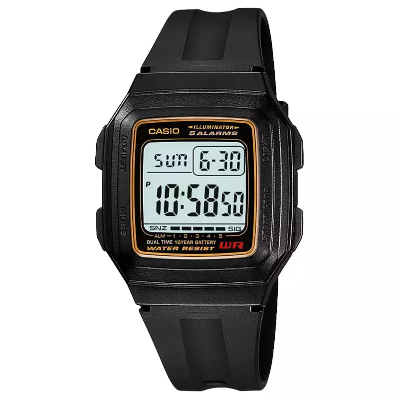 Jual CASIO Jam Tangan Unisex Casio General F-201WA-9ADF 10 Years Battery Life Digital Dial Black ...