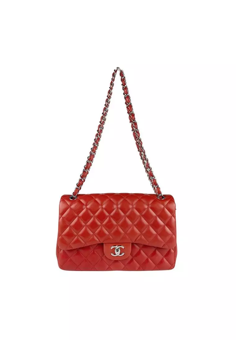 Buy Chanel Pre-Loved Chanel Red Leather Timeless Online | ZALORA Malaysia