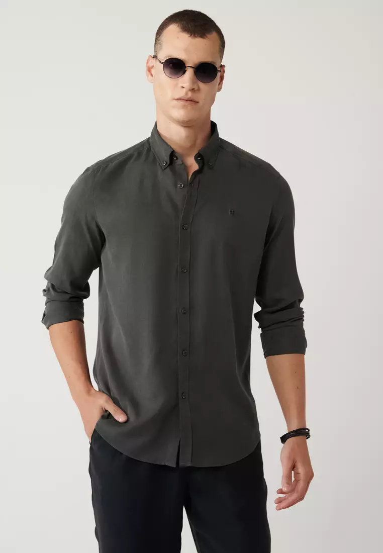 Buy Avva Long Sleeves Collared Shirt 2025 Online | ZALORA