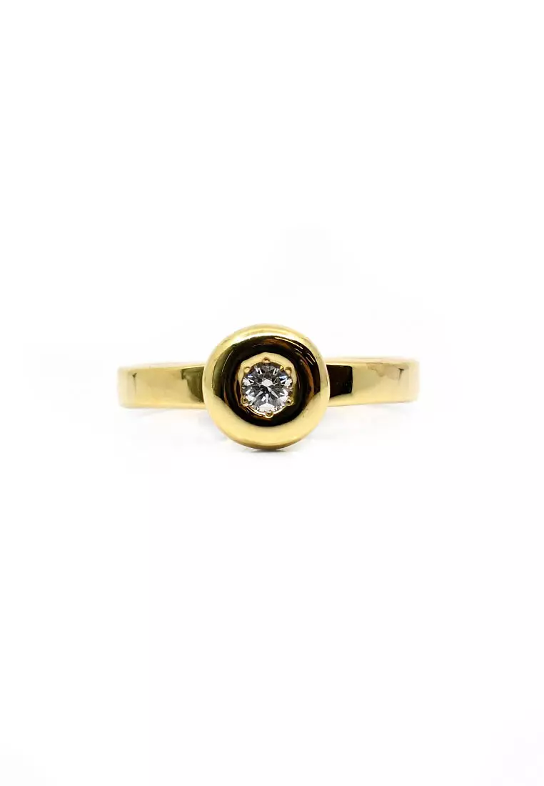 Buy CEBUANA LHUILLIER JEWELRY 18K Italian Made Yellow Gold Lady Ring ...