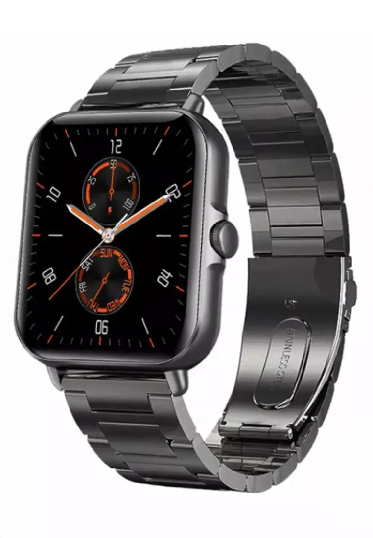 Buy EGLANTINE Unisex IOS/Android IP Black SmartWatch with IP Black ...