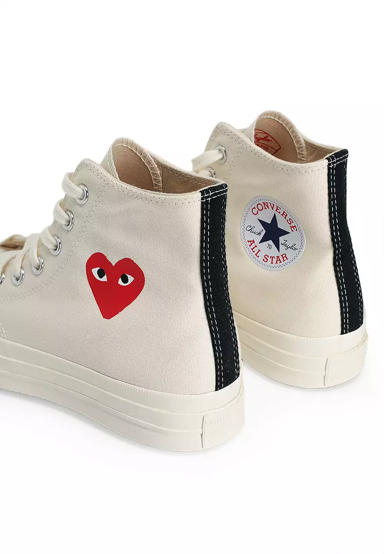 Buy CDG Play Chuck 70 Single Heart High-Top Sneakers 2025 Online ...