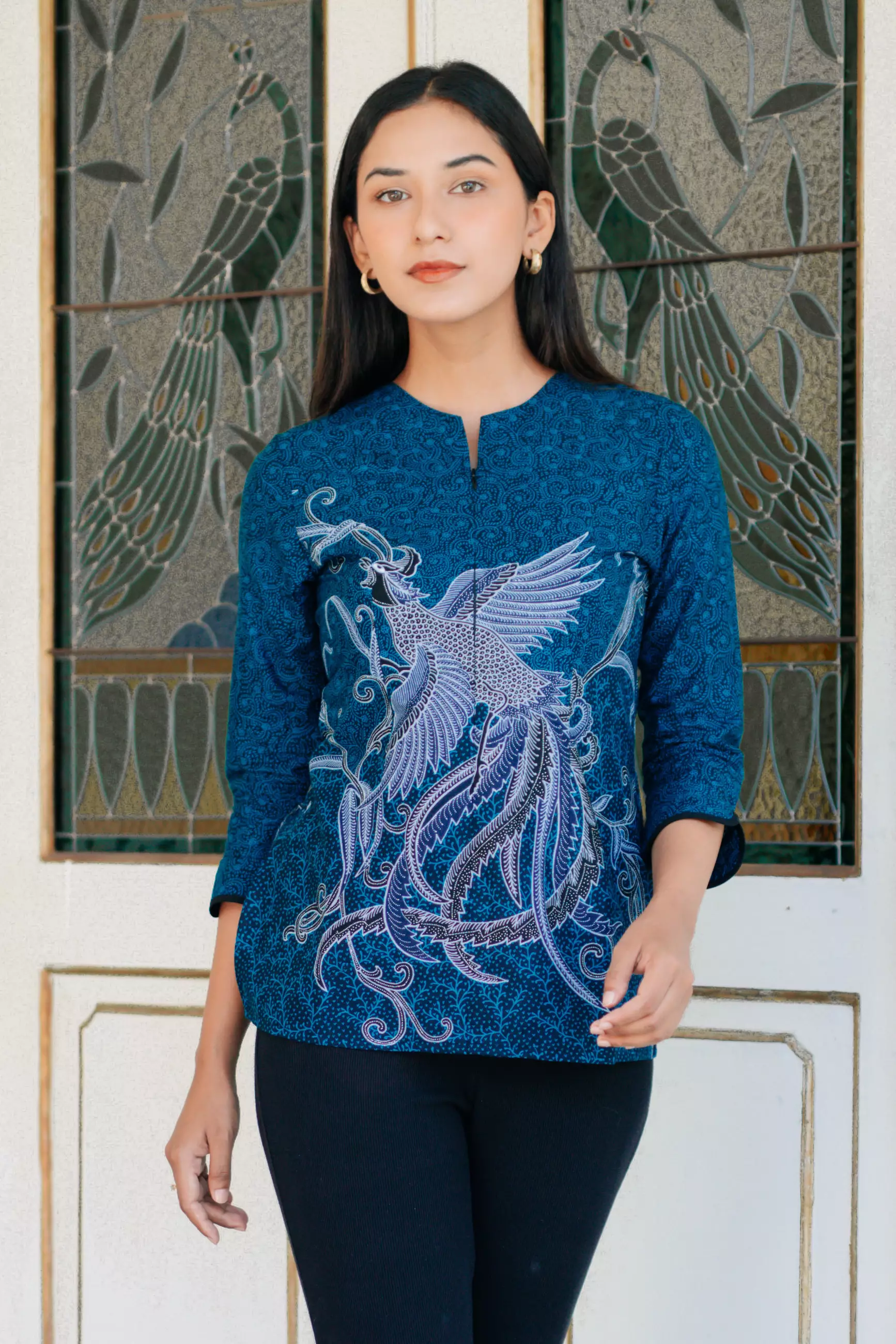 Jual Hadinata Batik Hadinata Batik Wanita Blouse Callista Chairil Original 2023 | ZALORA Indonesia