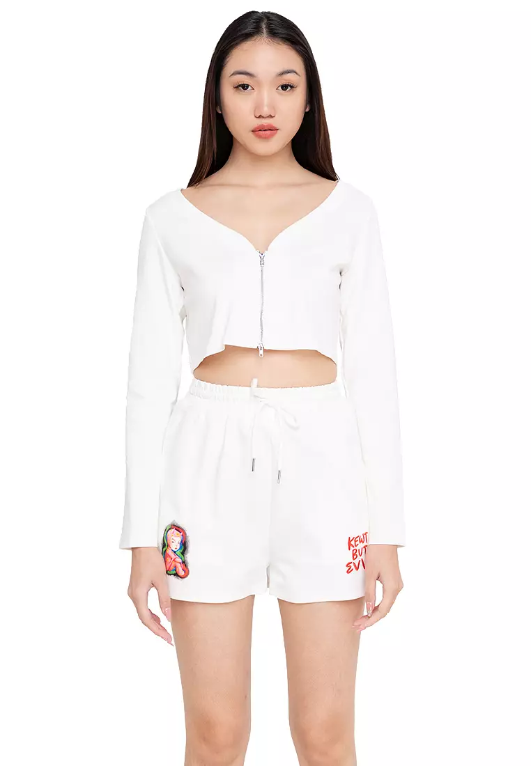 Jual Zalora Studios ZALORA Studios x Howie Kim Cardigan Top Original ...