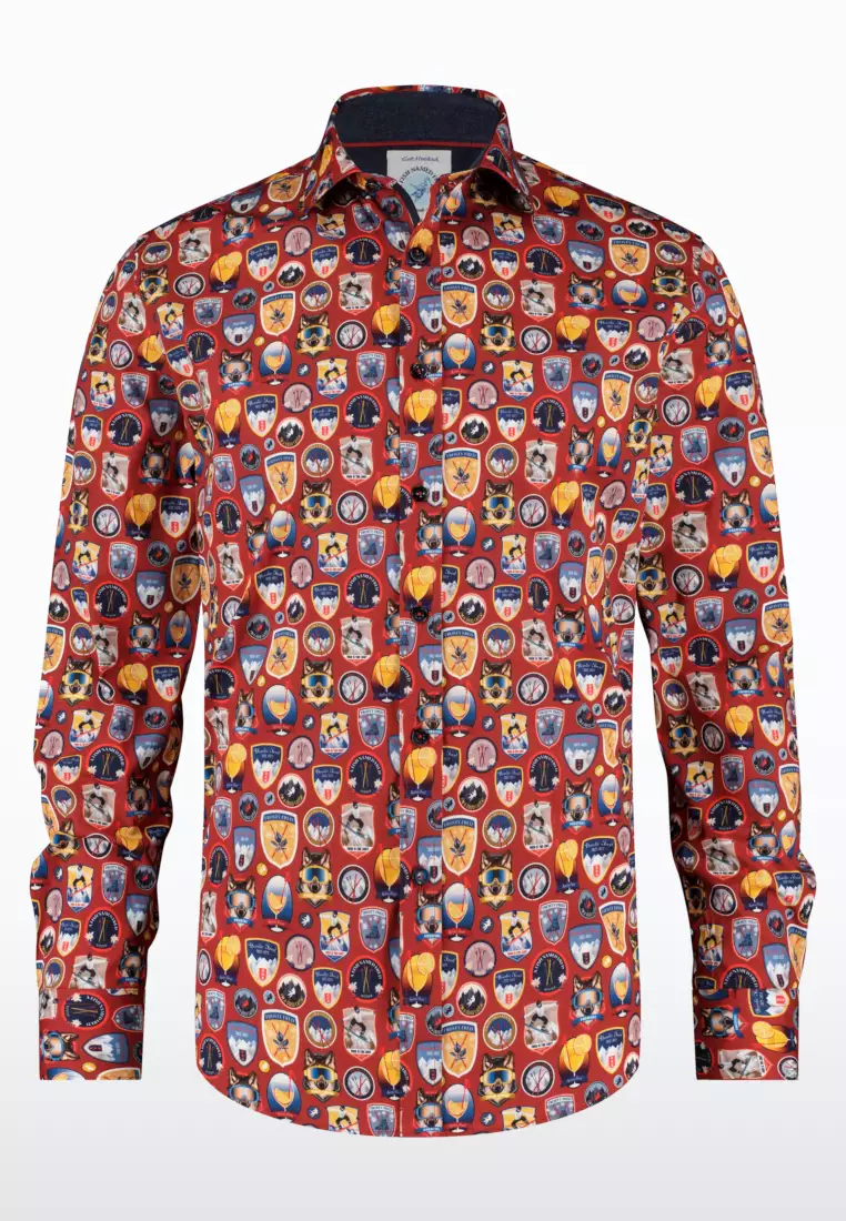 Buy A Fish Named Fred Badges Design Long Sleeve Shirt 2026 Online ...