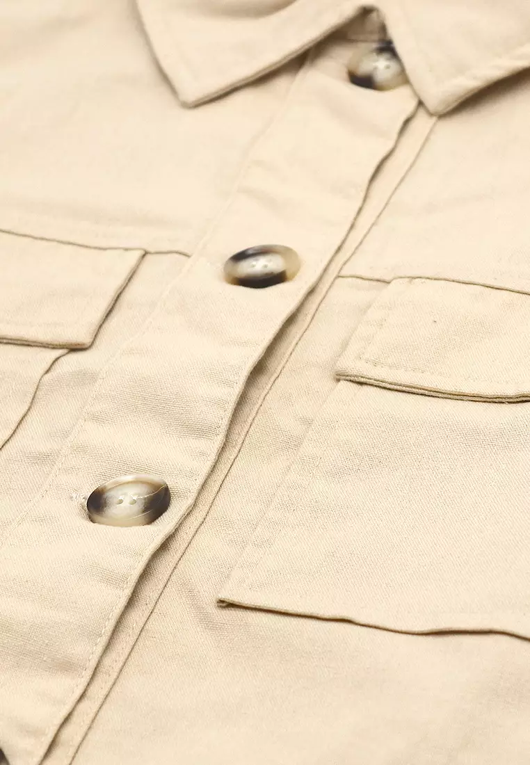 Buy POP Shop Ladies Woven Utility Top 2025 Online | ZALORA Philippines