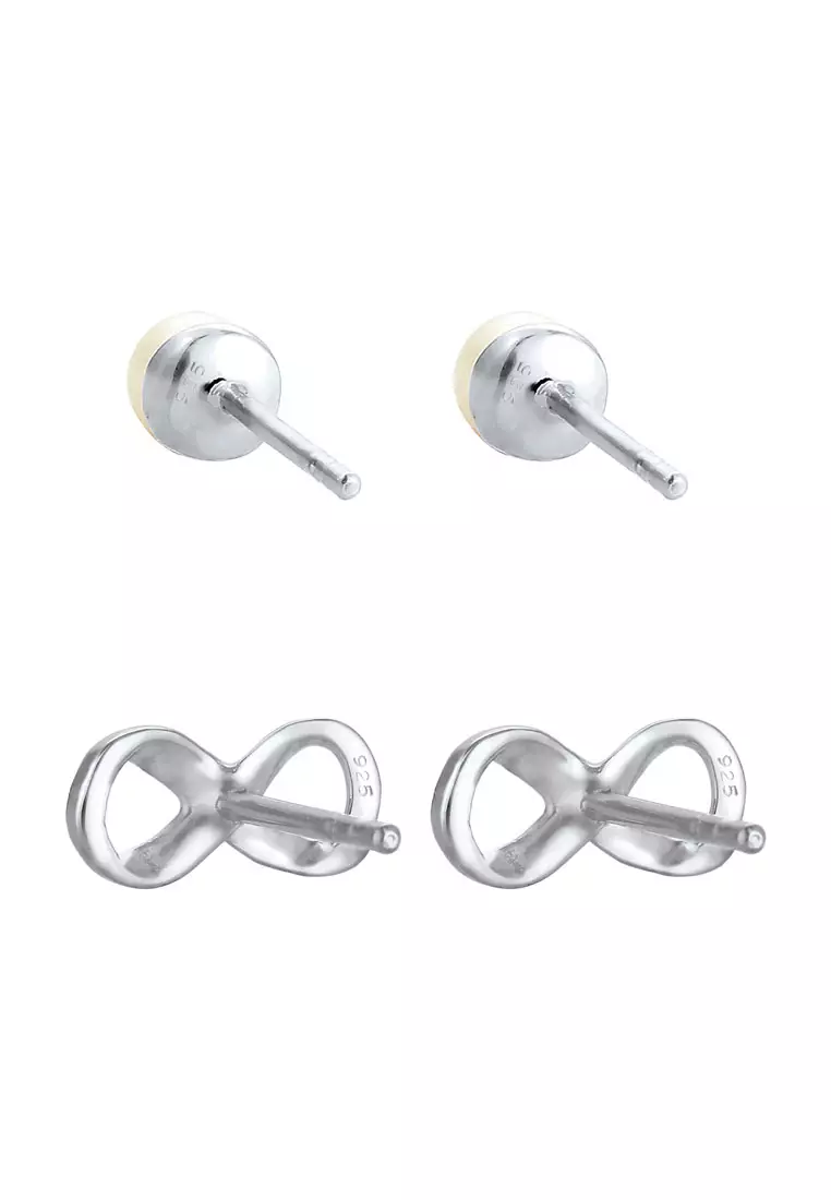 Buy ELLI GERMANY Infinity Symbol Ear Studs Set 2025 Online | ZALORA