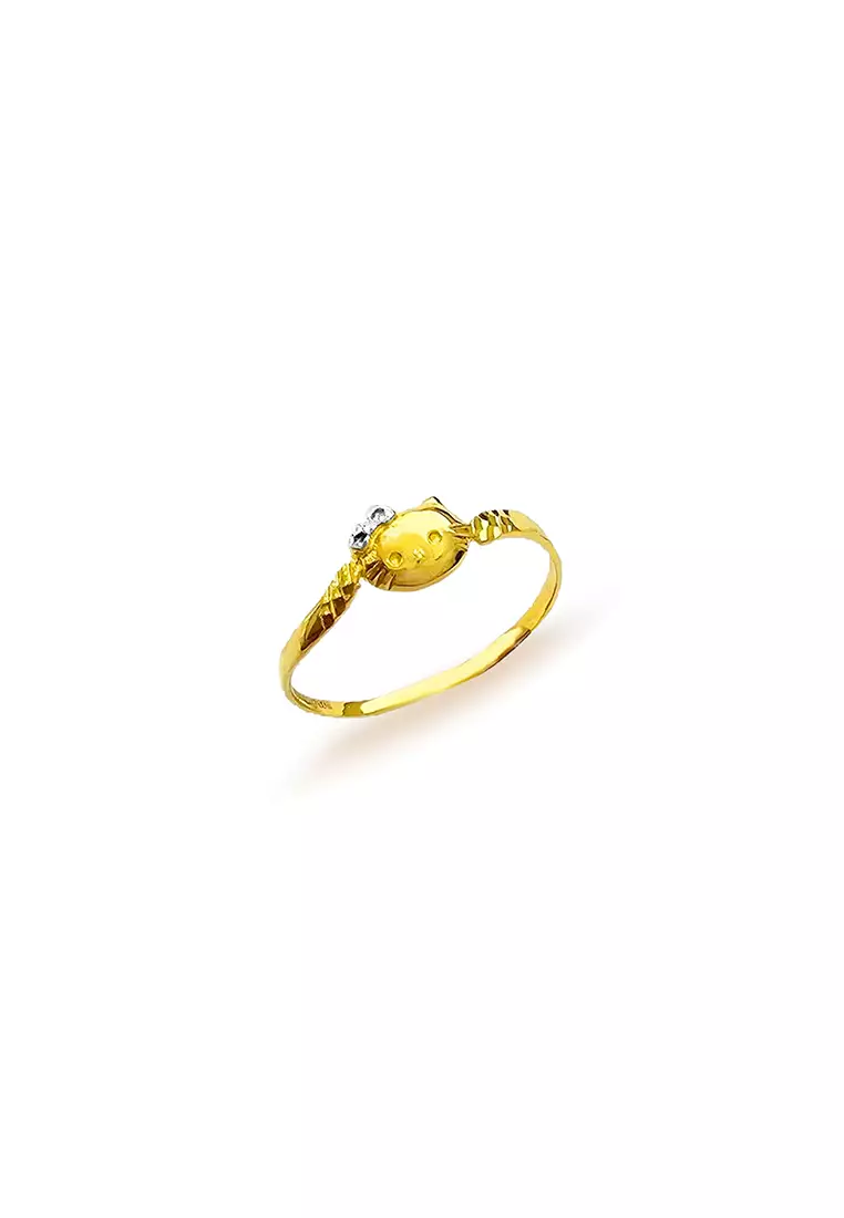 Buy MJ Jewellery 375/9K Gold Hello Kitty Ring C55 2025 Online | ZALORA ...