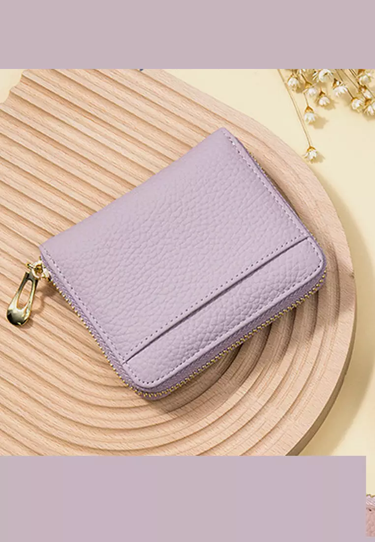 Buy HAPPY FRIDAYS Full Grain Leather RFID Security Bifold Purse JW AN ...