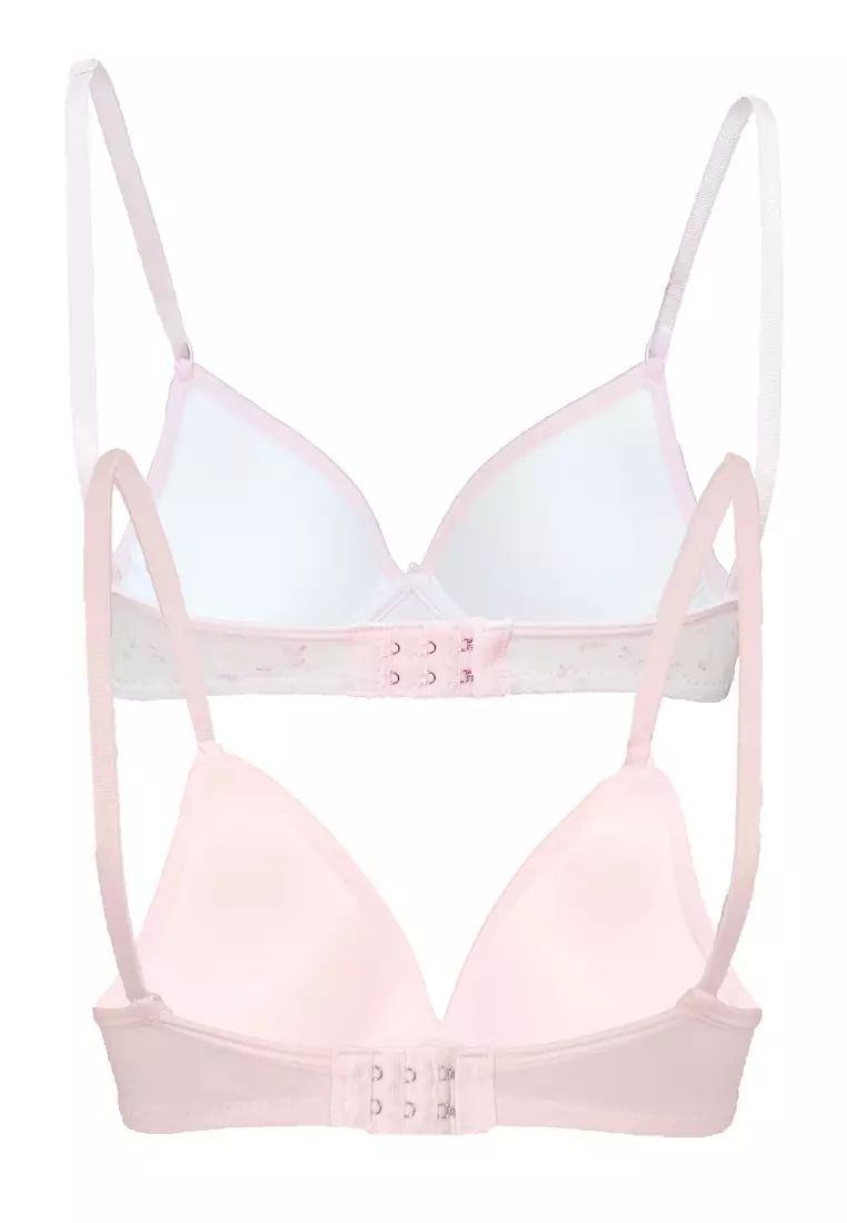 Buy BARBIZON 2-in-1 Pack Molded Teens Bra with No Wire Underwear for ...