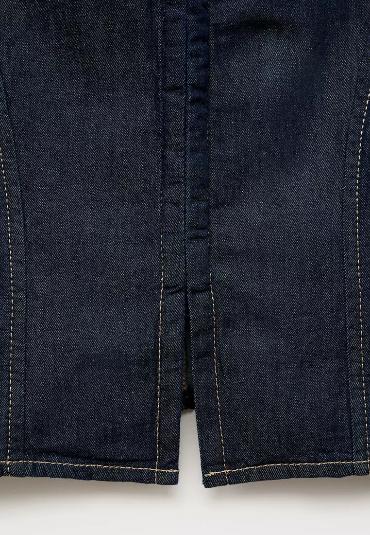 Buy Mango Fitted Denim Top 2025 Online | ZALORA Philippines