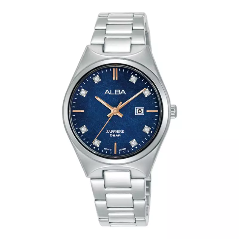 Jual Alba Jam Tangan Wanita Alba AH7ER7X1 Ladies Analog Blue Dial ...