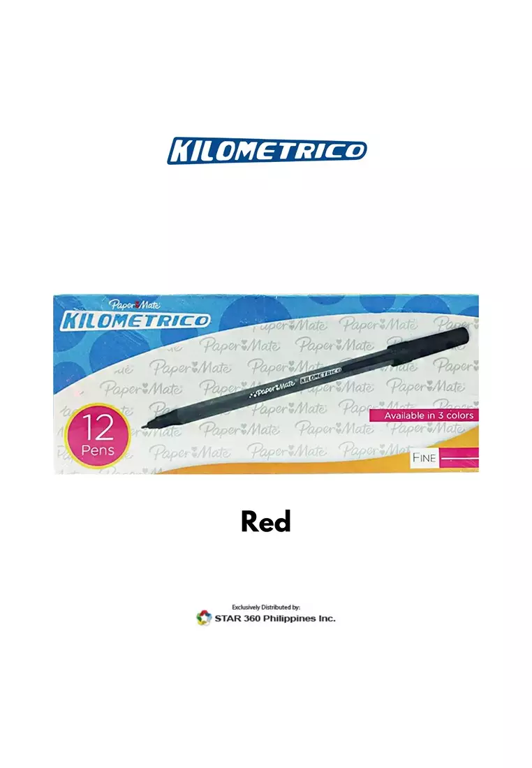 Buy Paper Mate Papermate Kilometrico Red 12pc - Bundle of 3 2025 Online ...
