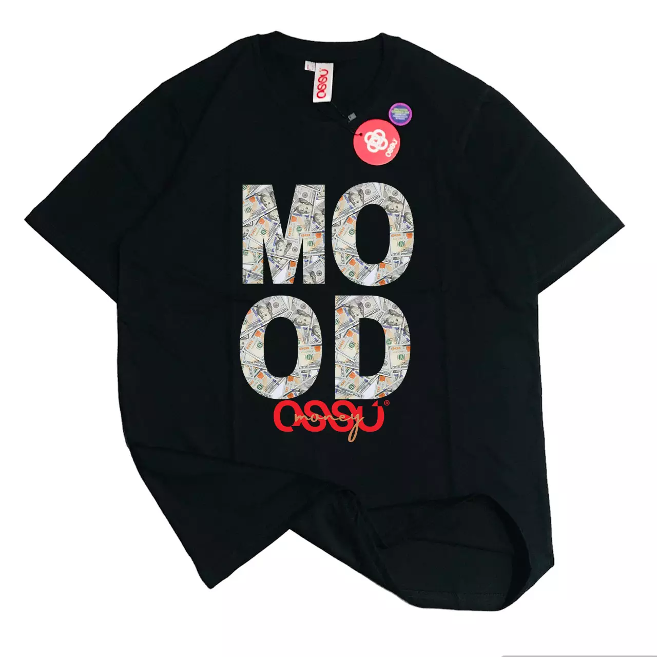 Jual Ossu Ossu Money Mood Black Tshirt Original 2025 | ZALORA Indonesia