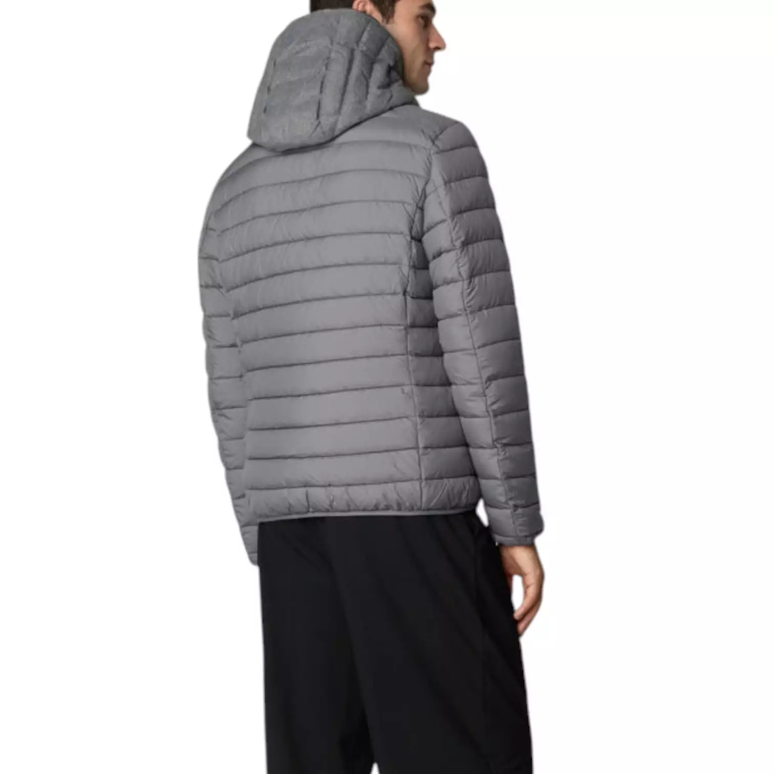 Jual Save The Duck Malcom Hooded Jacket Mid Grey Melange Original 2026 ...