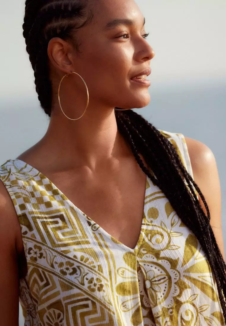 Buy NEXT Linen Blend V-Neck Top 2025 Online | ZALORA