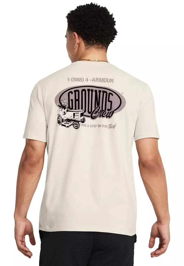 Jual Under Armour Grounds Crew Heavyweight Short Sleeve T-Shirt ...