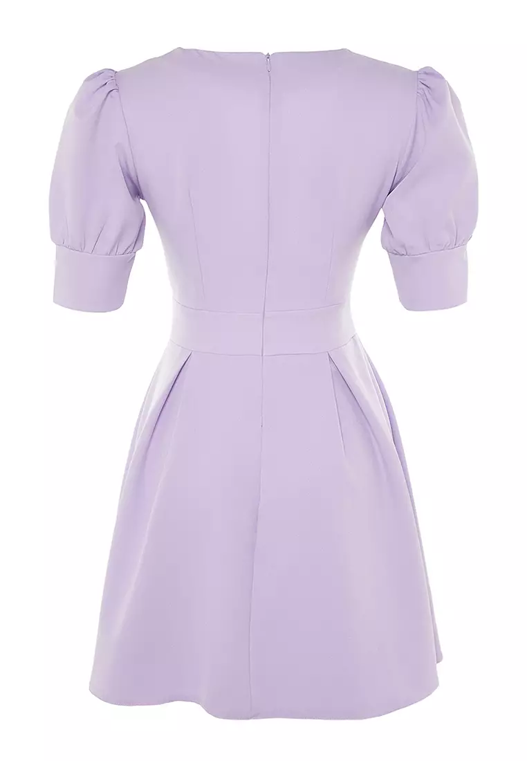 Jual Trendyol Double Breasted Collar Dress Original 2024 Zalora