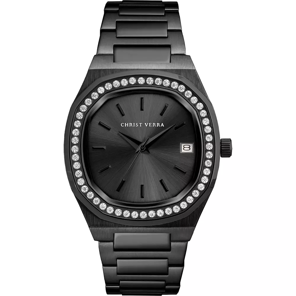 Jual Christ Verra Christ Verra Casual Women's Watches CV 12251L-16 BLK ...
