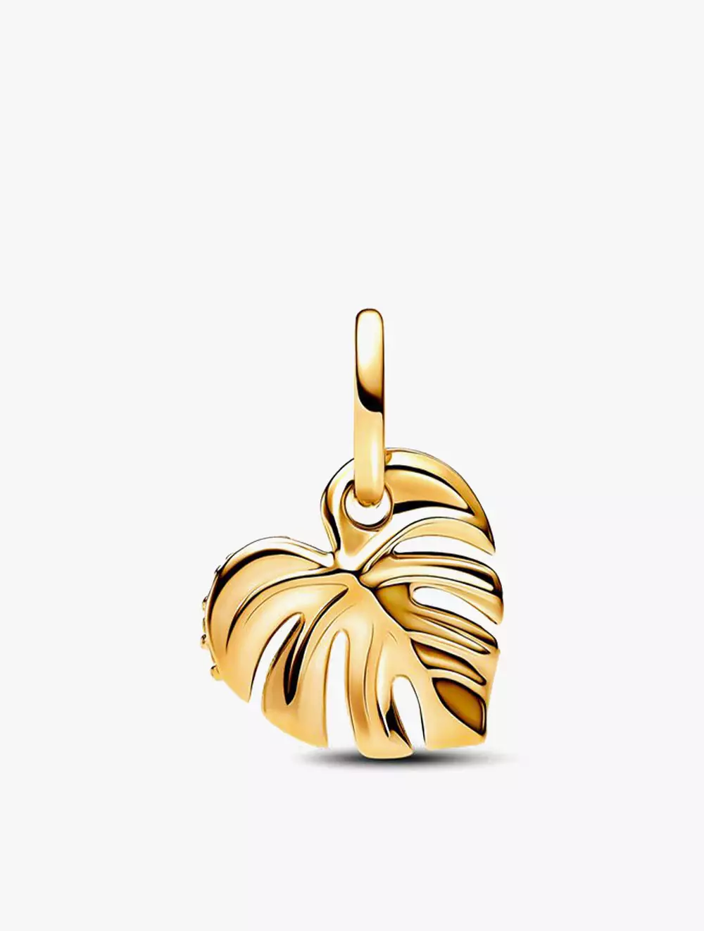 Jual PANDORA Monstera 14k gold-plated dangle with clear cubic zirconia ...