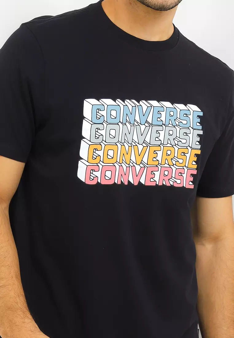 Jual Converse Block Letters Graphic T-Shirt Original 2024 | ZALORA ...