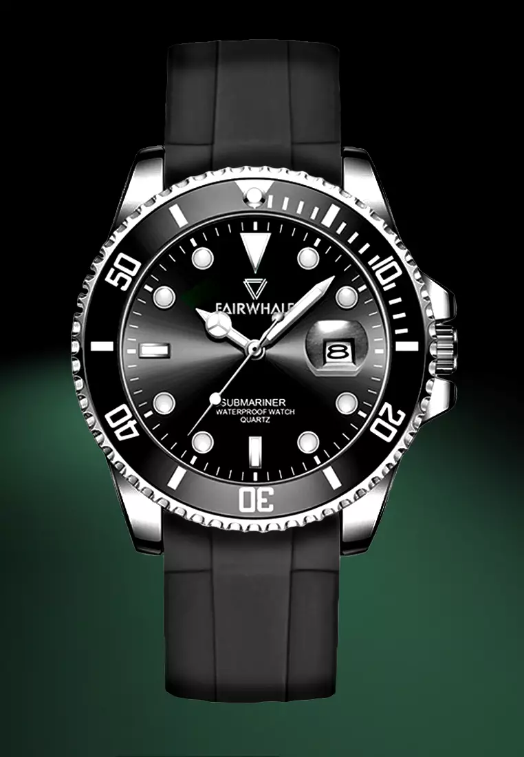 Mark Fairwhale Unisex Quartz Watch, 40mm, Rubber Strap 2025 | Buy Mark ...