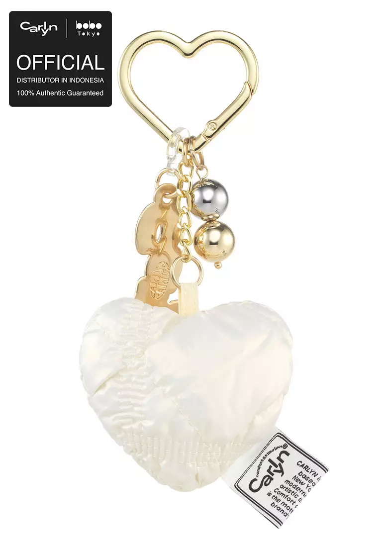 Jual Bobo Tokyo Keychain Carlyn - My Heart Keyring Ivory - Official ...