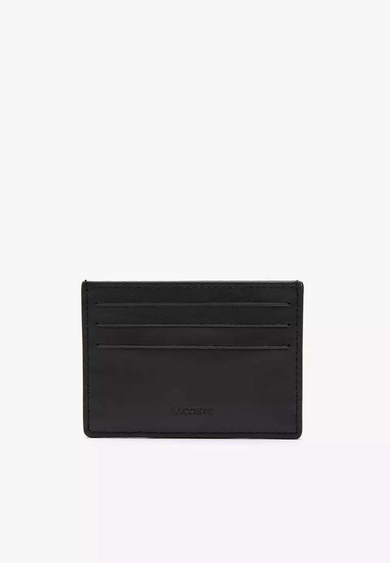 Buy Lacoste Leather Monogram Print Card Holder Online | ZALORA Malaysia