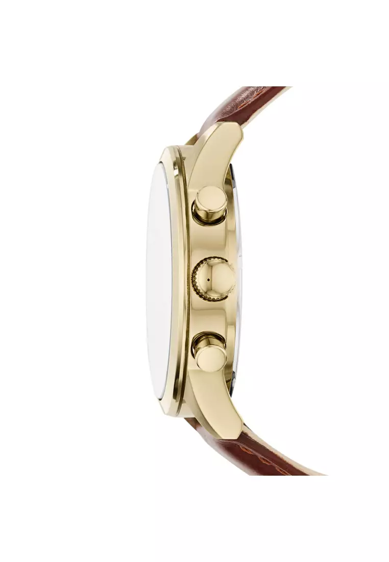 Fossil Flynn Chronograph Brown Leather Watch BQ2261 2024 | Buy Fossil ...