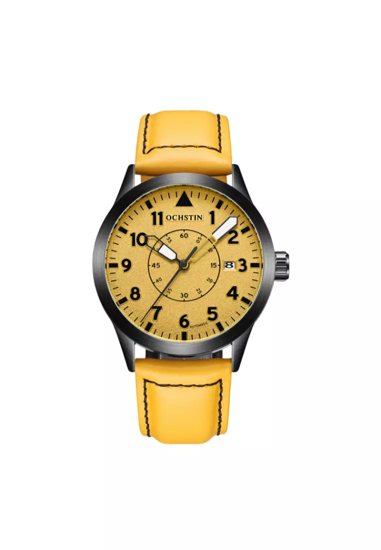 Buy OPCHIC Genuine Leather Luminous Mechanical Watch Online | ZALORA ...