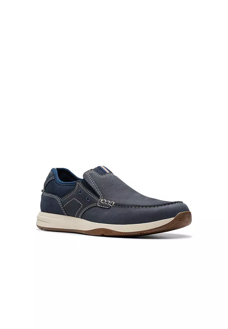Buy CLARKS Mens Sailview Step Navy Nubuck 2025 Online | ZALORA