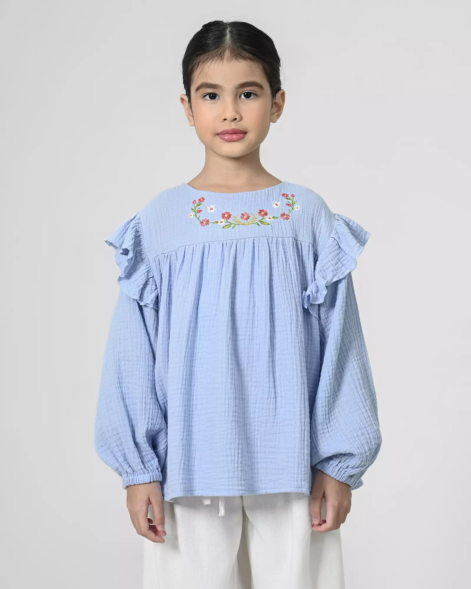 Jual geulis.id Geulis.id PIP BLOUSE - BABY BLUE Original 2026 | ZALORA ...