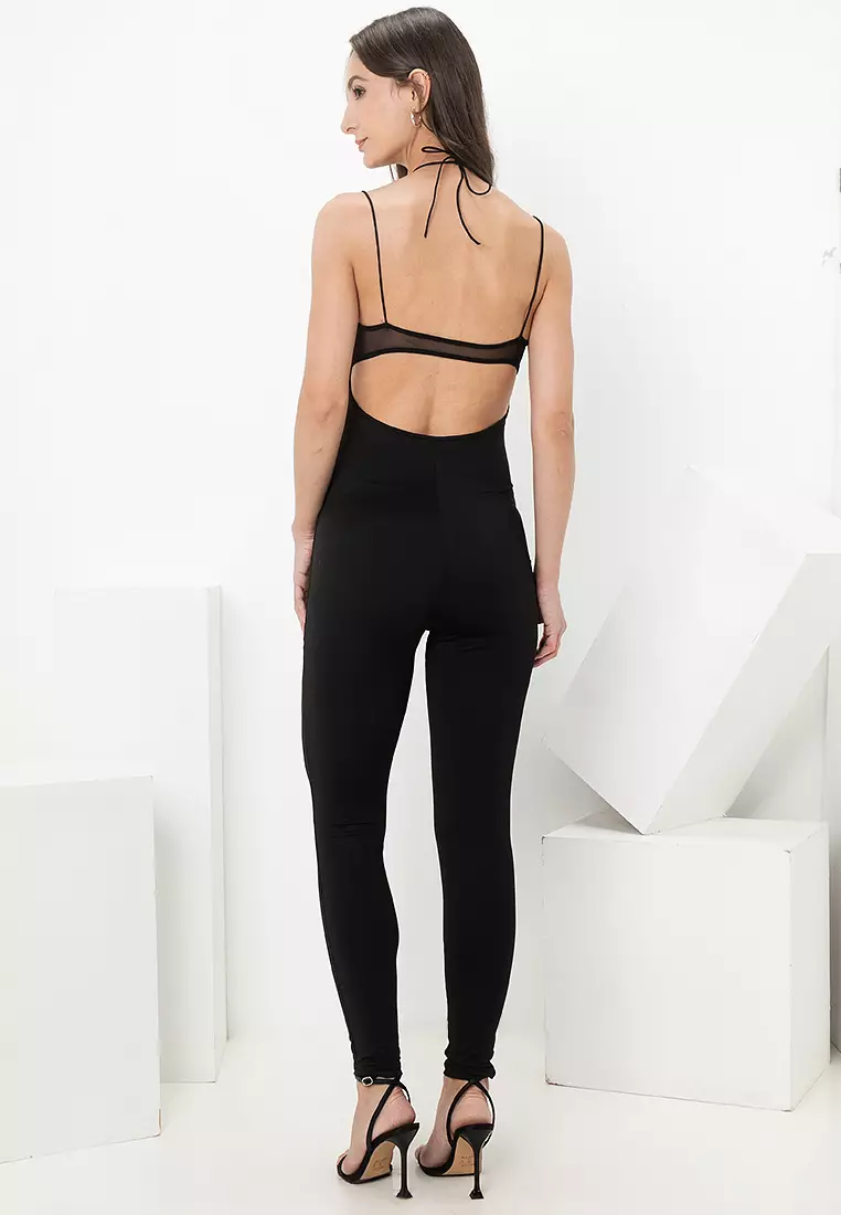 Buy LUSUROMOD Mesh Jumpsuit Online | ZALORA Malaysia