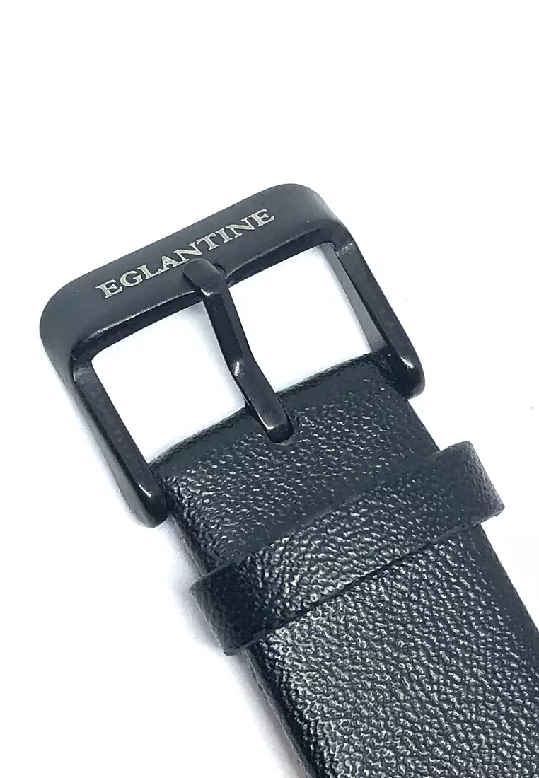 Buy EGLANTINE Paname 42mm Unisex IP Black Alloy case Quartz Watch ...