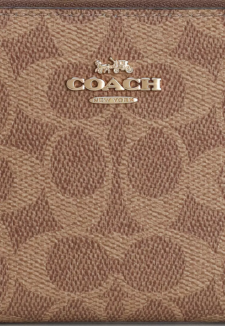 Coach Medium ID Zip Wallet in Signature Canvas (me) 2025 | Buy Coach ...