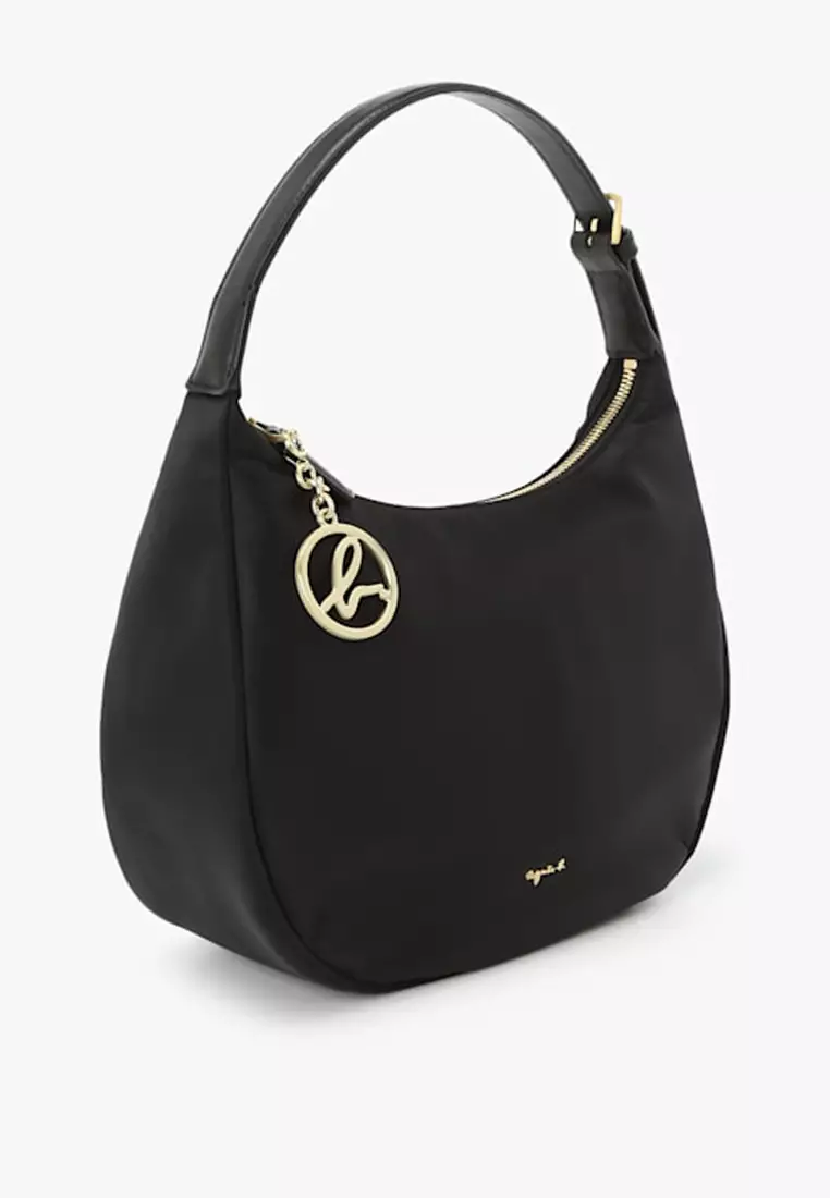 Buy agnès b. Logo Medium Hobo Bag 2026 Online | ZALORA