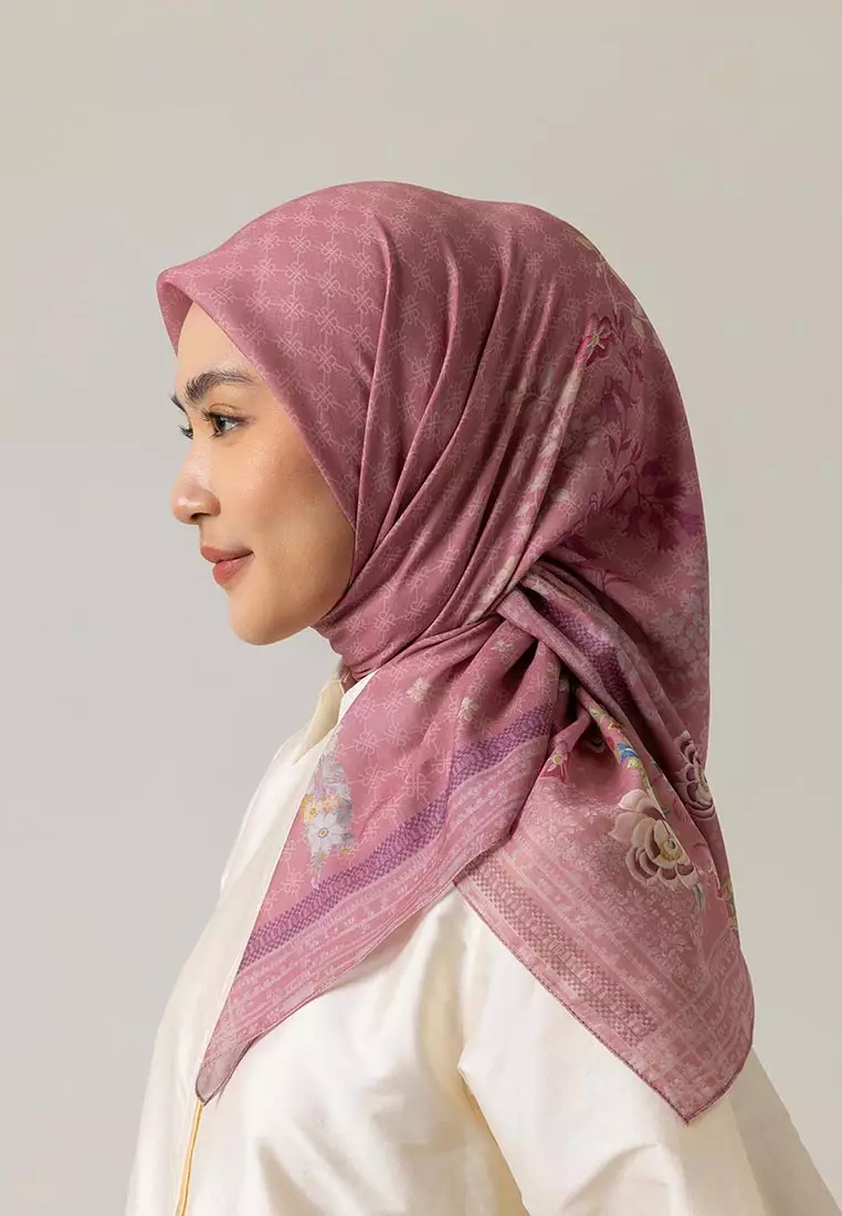 Jual Riamiranda Ria Miranda Dusty Rose Nezana Scarf Original 2025 ...