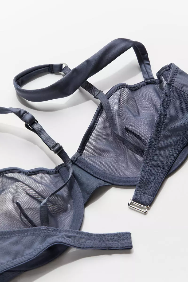 Buy H&M Non-padded mesh balconette bra 2024 Online | ZALORA Philippines