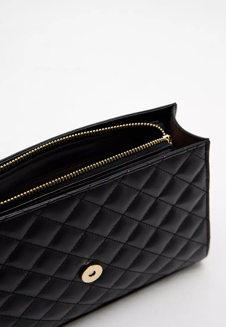 Jual Berrybenka Label Sofia Celia Quilted Shoulder Bag Black Original ...
