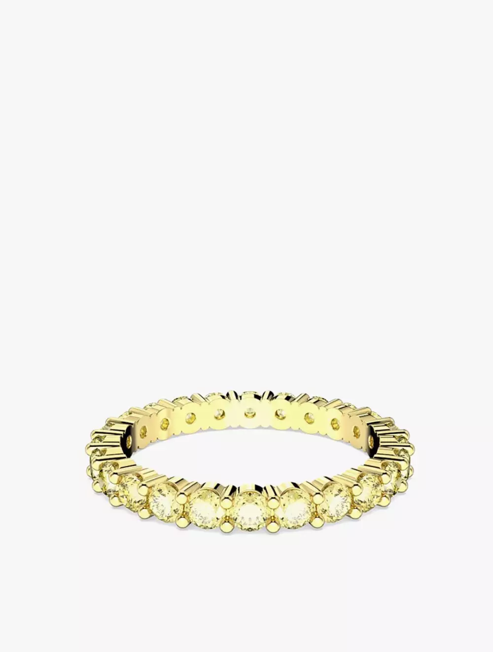 Jual Swarovski Matrix Ring, Round Cut, Yellow, Gold-Tone Plated - 52 ...