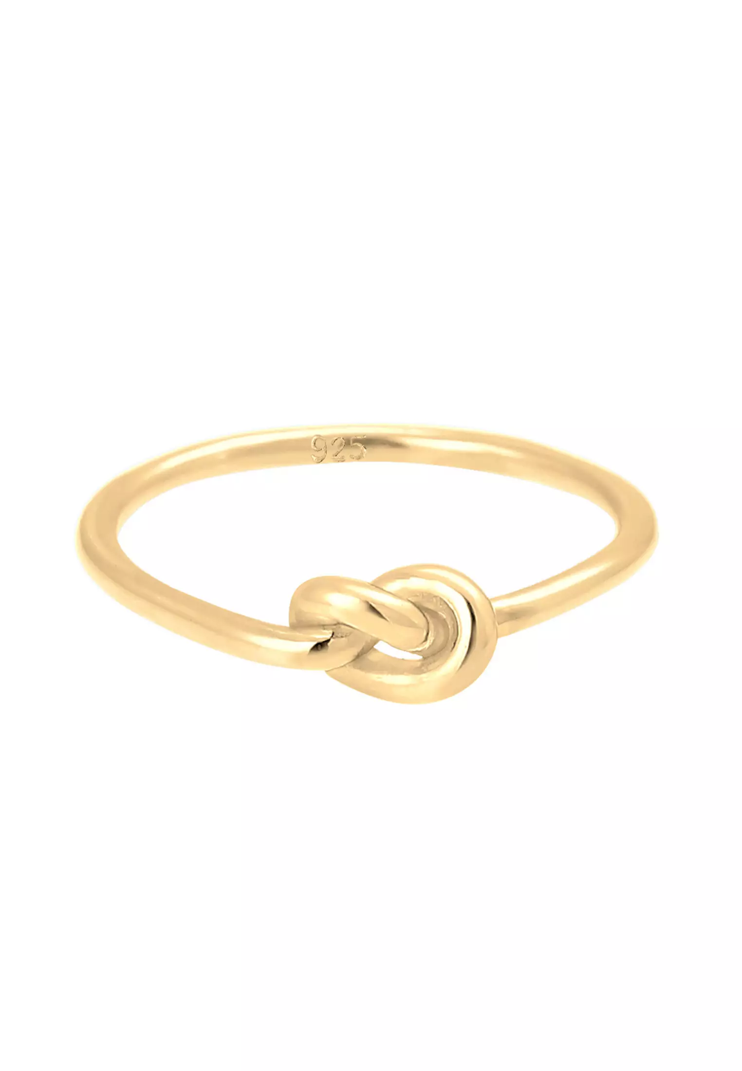 Buy ELLI GERMANY Knot Ring – Gold-Plated Silver 2026 Online | ZALORA