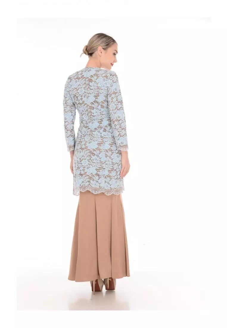 Buy BMO BMO Top Lace BAJU KURUNG MAWAR Dark Brown Online | ZALORA Malaysia