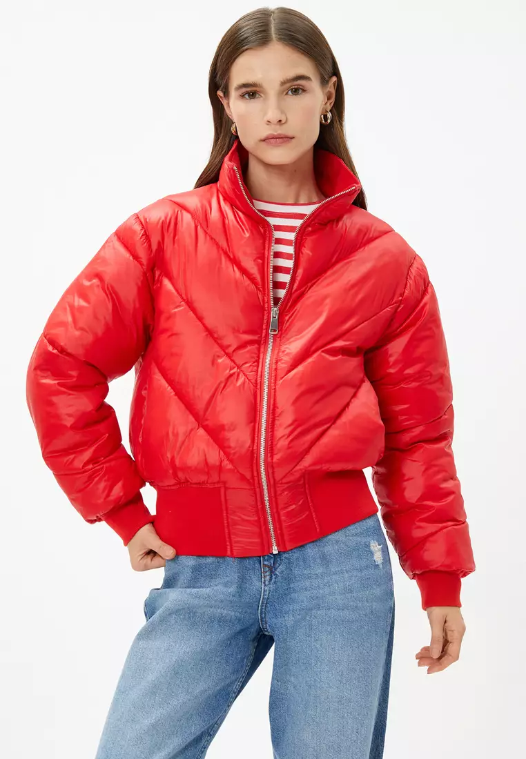 Jual KOTON Standing Neck Puffer Jacket Original 2025 | ZALORA Indonesia