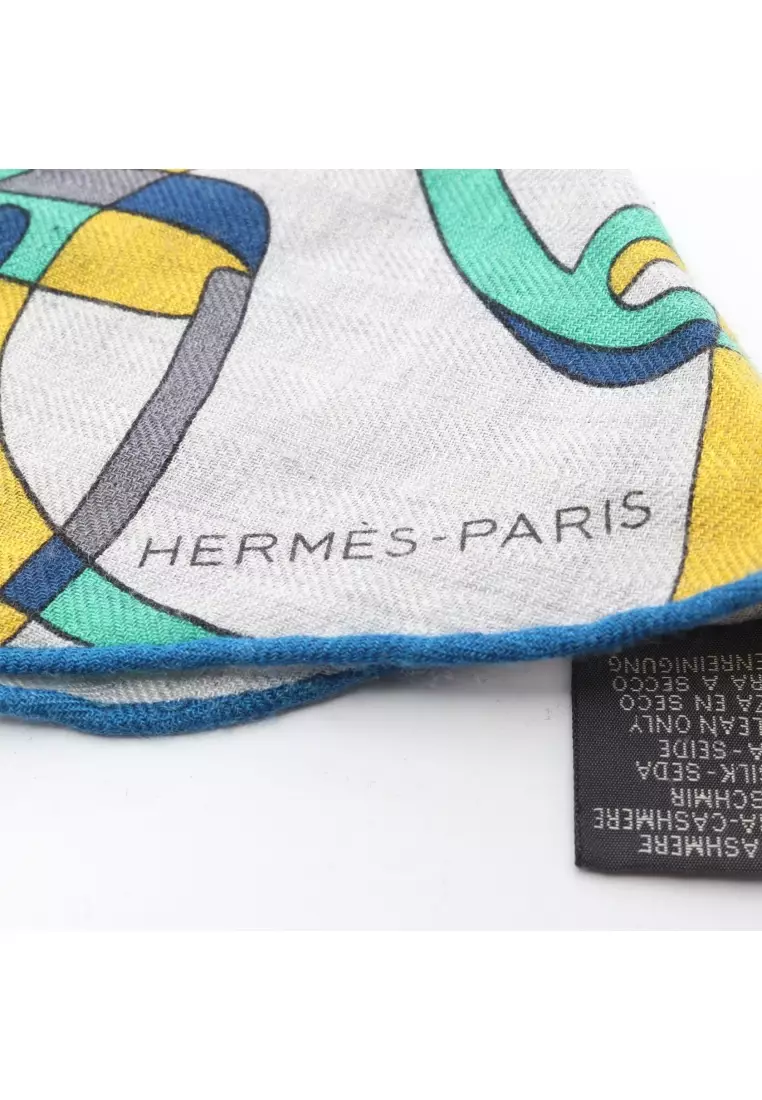 Buy Hermès Pre-Loved Hermès Losange GM Quincaillerie Equestre scarf ...