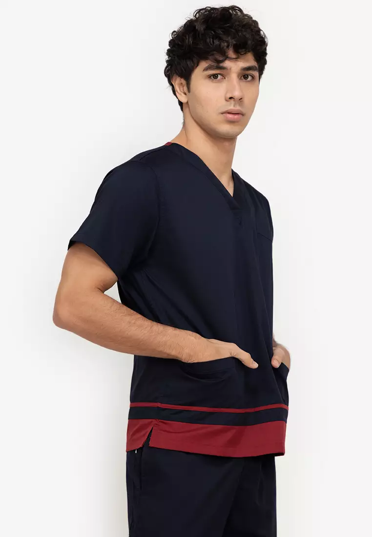 Buy Intal Garments Scrub Suits V Lower Horizontal Design Combination 2024 Online Zalora