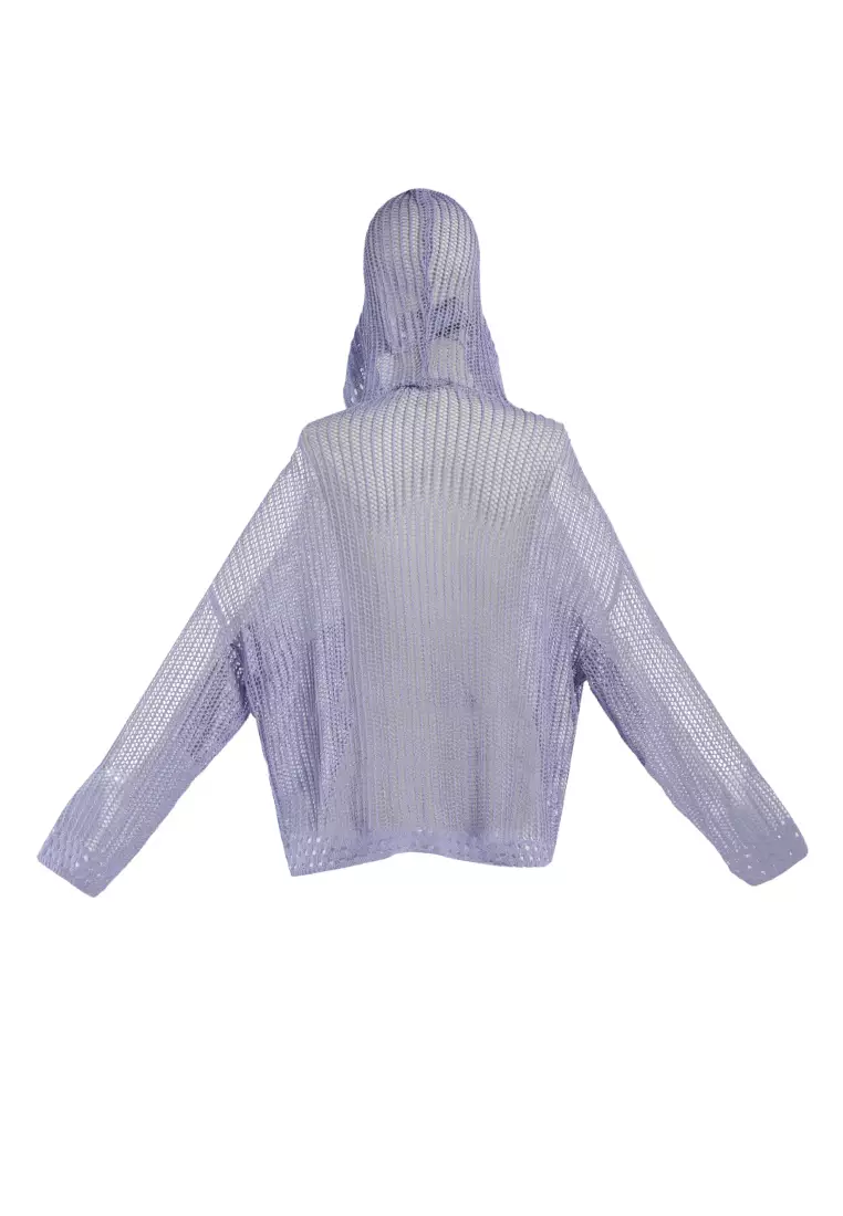 Jual London Rag Hoodie Jaring Ungu Original 2025 | ZALORA Indonesia